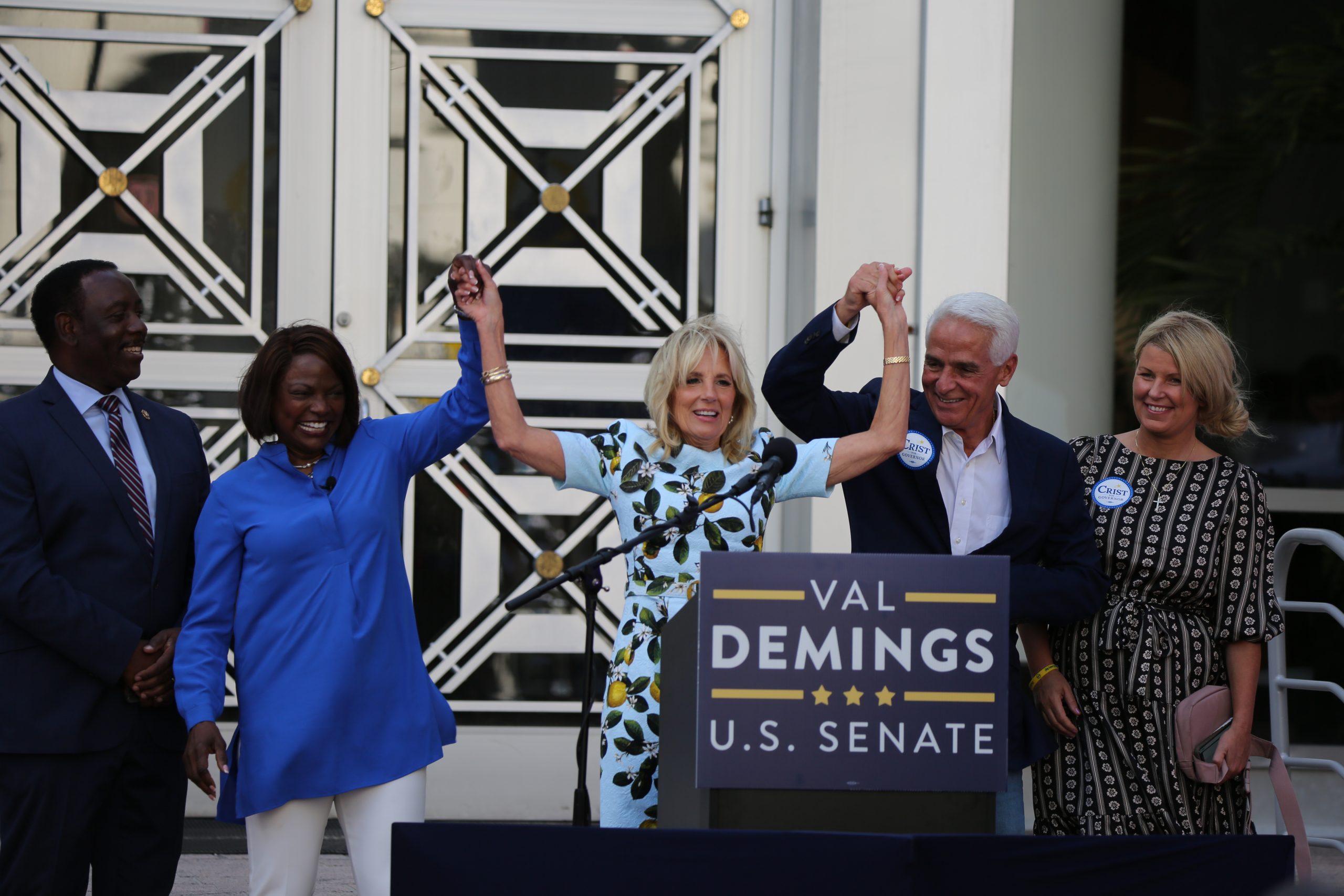 First Lady Jill Biden, Val Demings, Charlie Crist rally for votes in ...